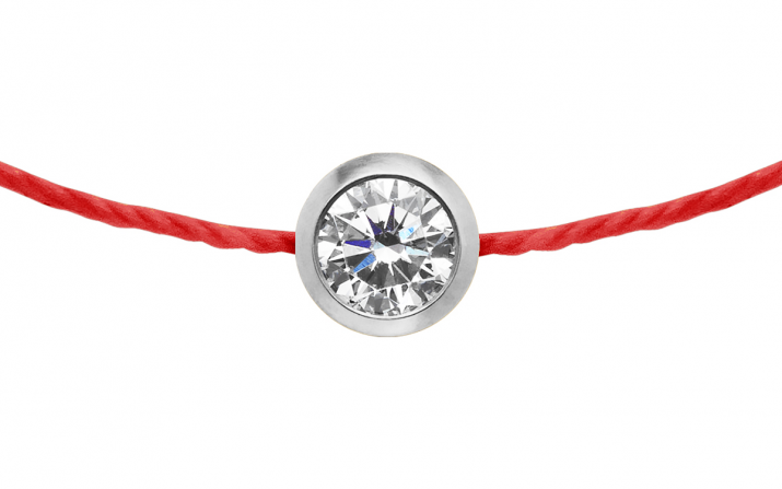 red thread diamond bracelet