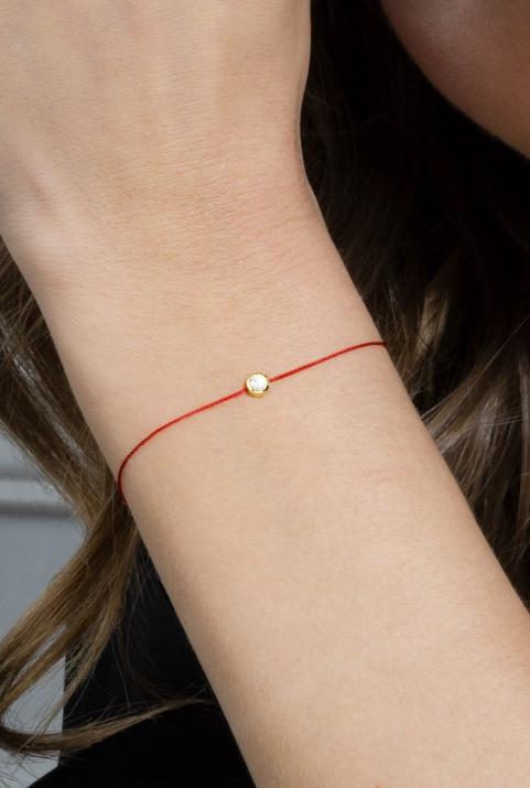 Redline Jewerly - Pure - String Bracelet For Women with 0.10ct Round ...