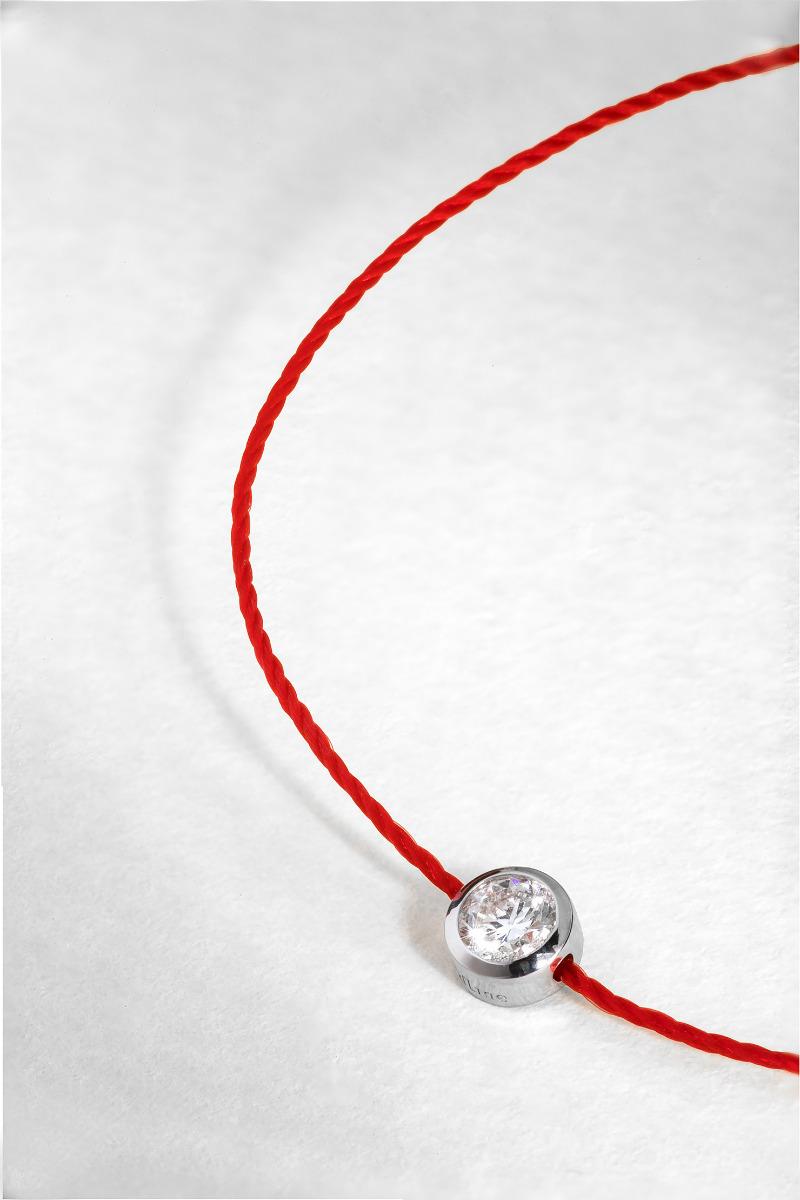 Redline Jewerly - Pure - String Bracelet For Women with 0.10ct Round ...