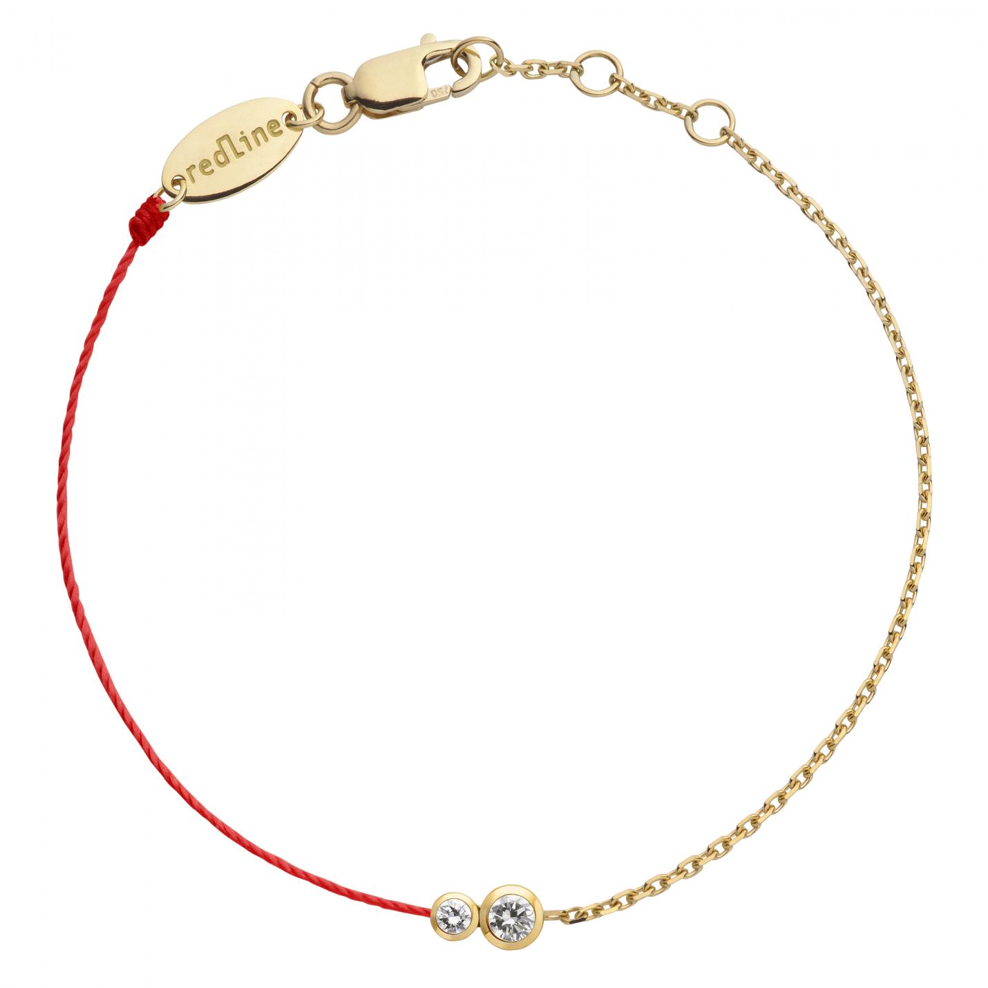 Redline Jewerly - Infinite - String Bracelet For Men with 0.15ct Round ...