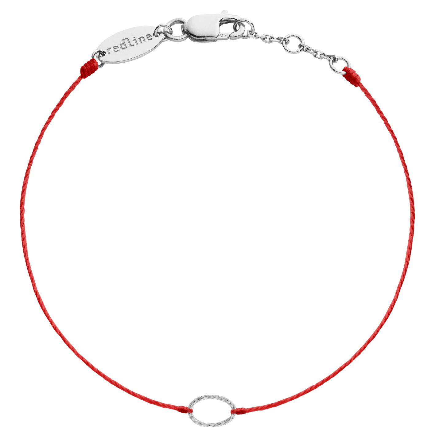 Redline Jewelry Mini Ovale Animé String Bracelet White Gold Diamond ...