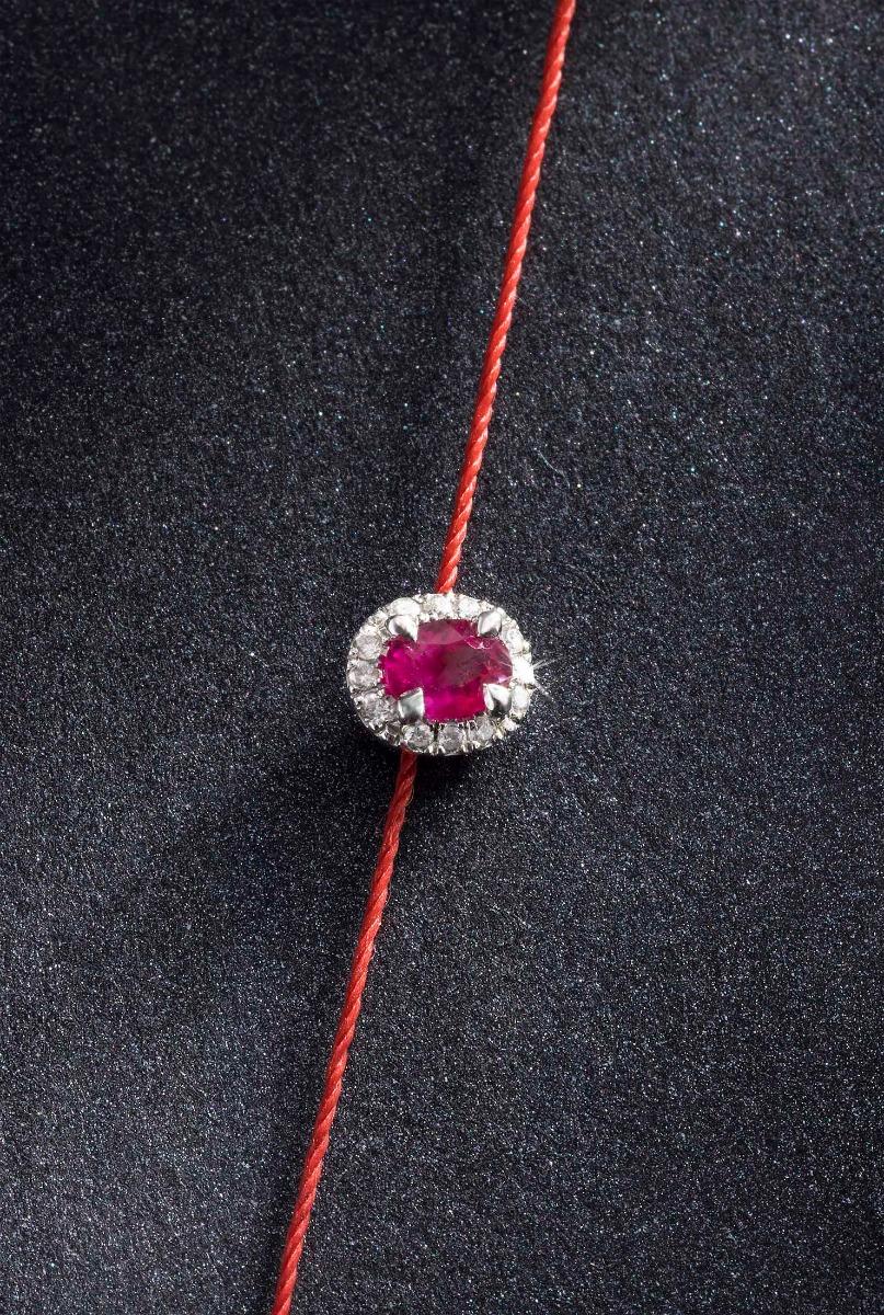 Redline Jewerly - Diva Rubis - String Bracelet For Women with 0.06ct ...
