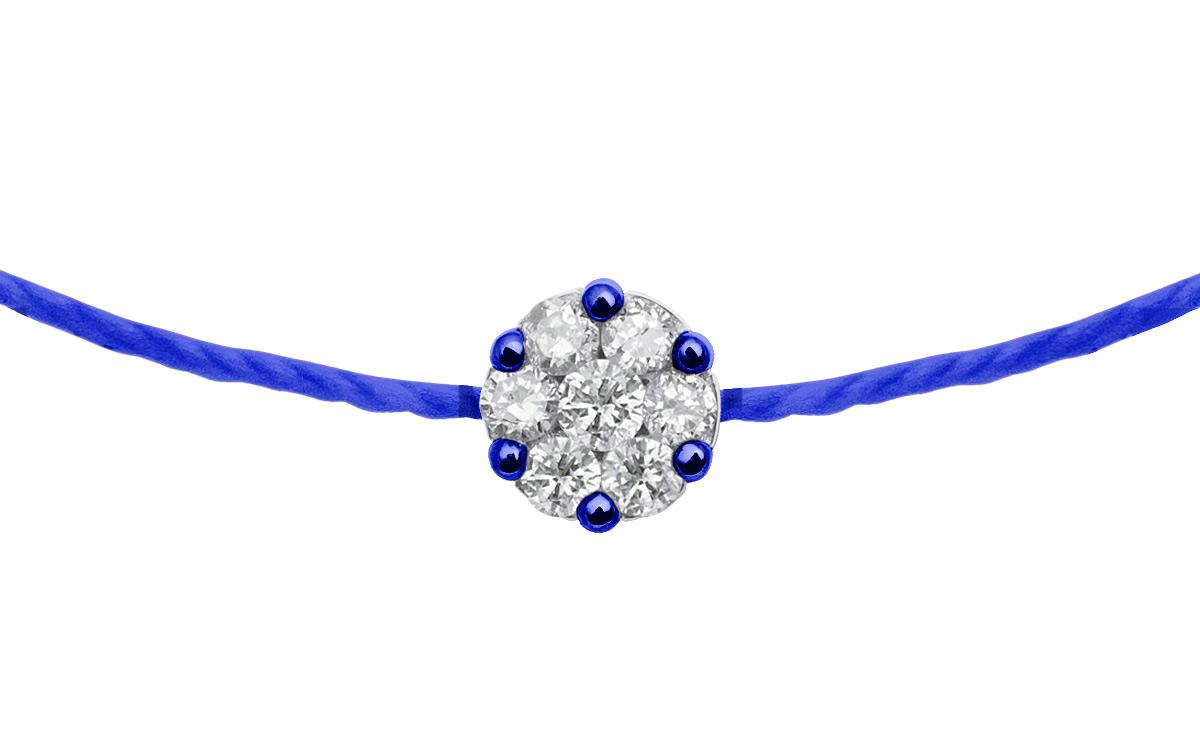 Bracelet Or Blanc,Illusion Or Bleu Fil Redline Bijoux - Redline