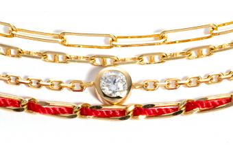 Bracelet for women, men, kids, with pearls, gold and strings – RedLine ...