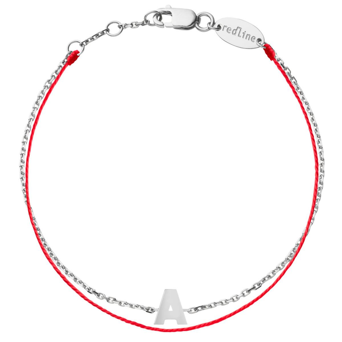 Redline Jewerly - Alphabet - String+Chain Bracelet For Women in White ...